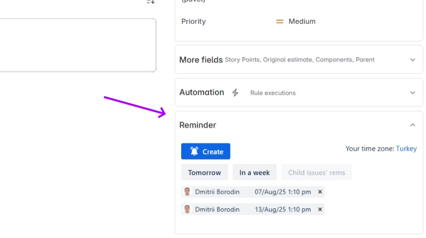 How to create a Reminder